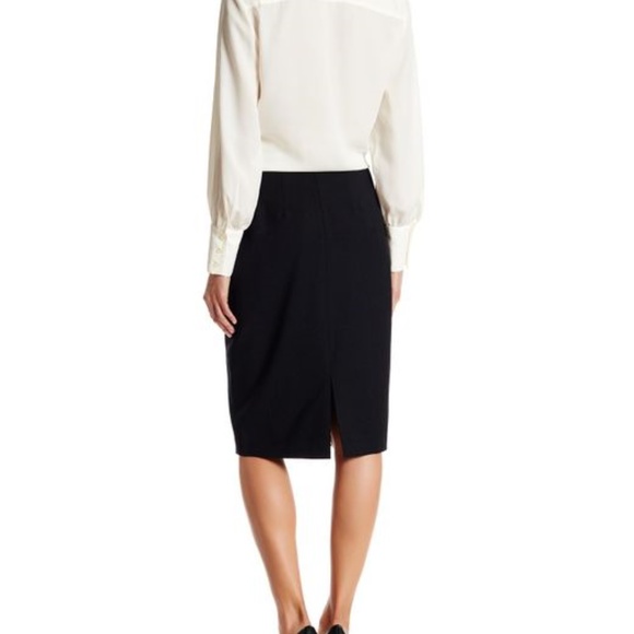 Lands' End | Skirts | Lands End Black 0 Wool Pencil Skirt Lined Sz 8 ...